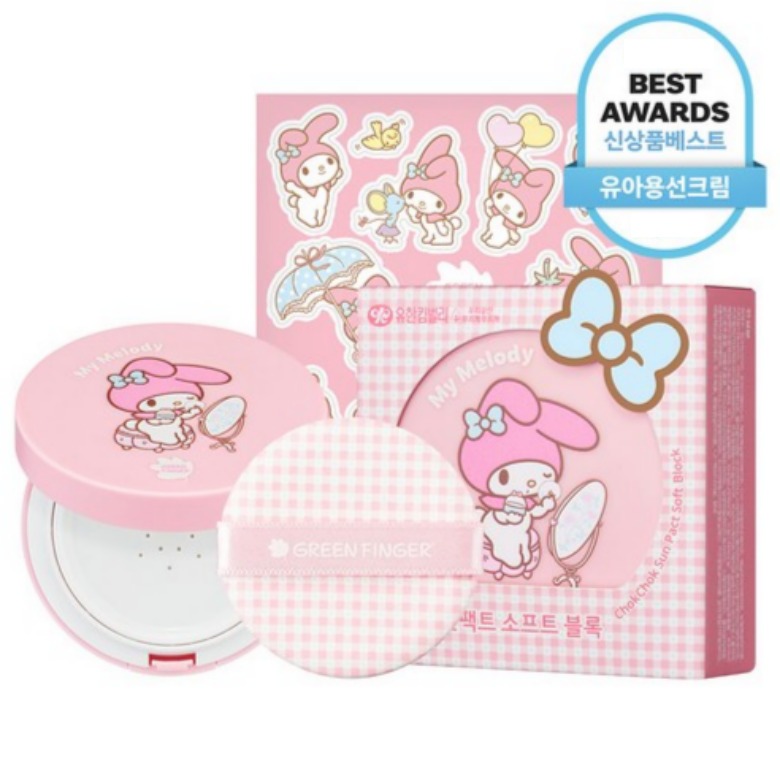 Green Finger Moist Sun Pact Soft Block My Melody Edition SPF 50+ PA ...