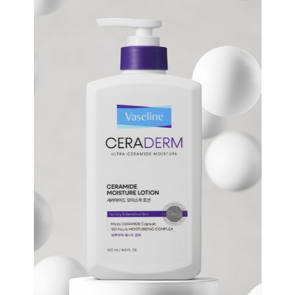 Aekyung Vaseline Ceraderm Moisture Body Lotion, 500mL | Shopee Philippines