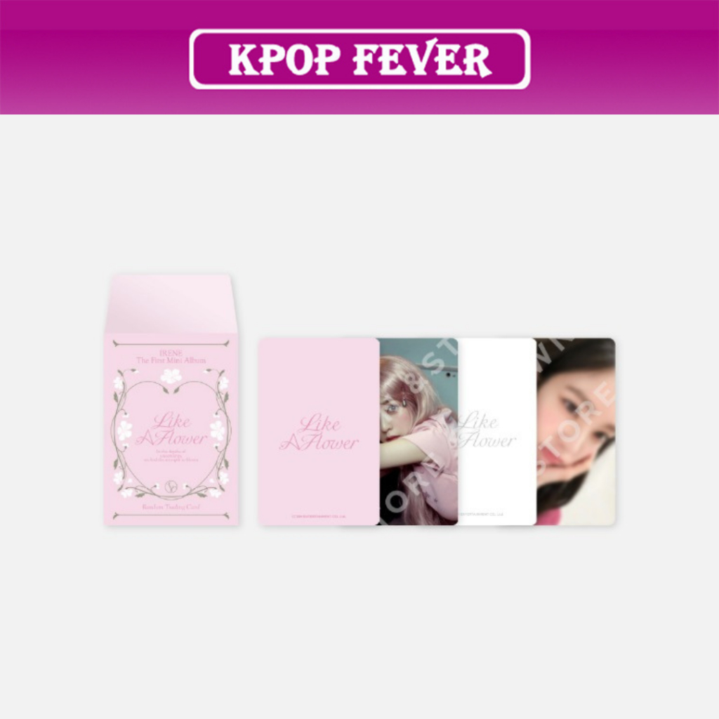 RED VELVET IRENE - [ LIKE A FLOWER ] OFFICIAL MD / RANDOM TRADING CARD ...