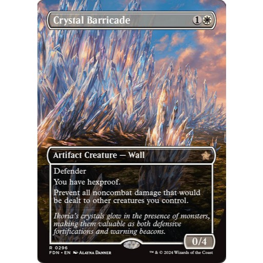 MTG Foundations - Crystal Barricade Borderless | Shopee Philippines