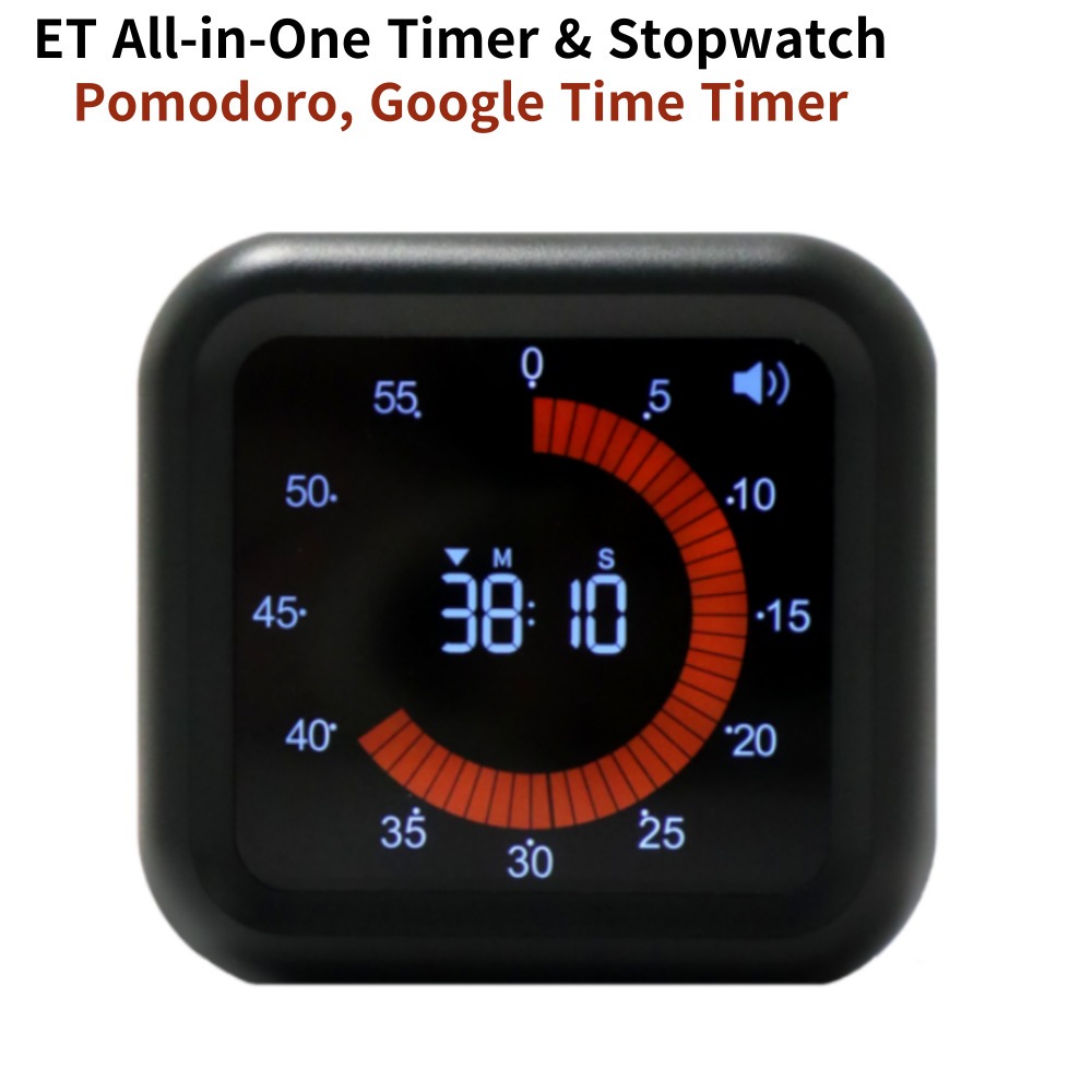 ET All-in-One Timer & Stopwatch Pomodoro, Google Time Timer | Shopee ...