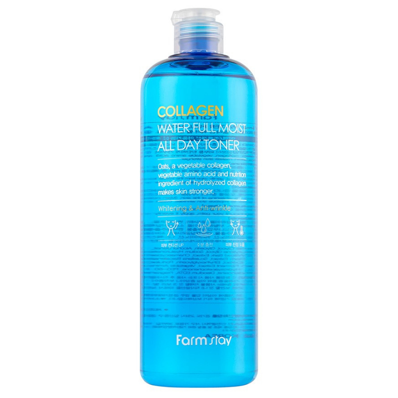 Farm Stay Collagen Water Full Moist All Day Toner 16.80 fl.oz / 500ml ...