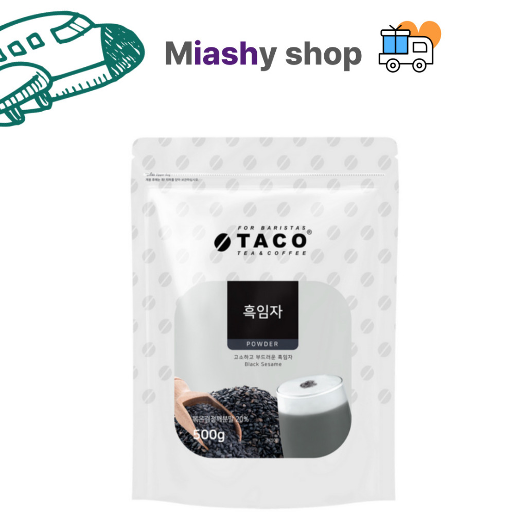 Taco Black Sesame Powder Latte Mix 500g (1 Pack) | Shopee Philippines