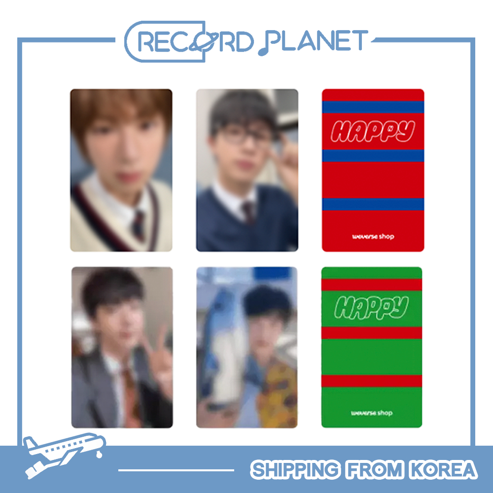 JIN(BTS) - 'HAPPY' EARLY BIRD Selfie PVC Photocard / Photobook Set POB ...