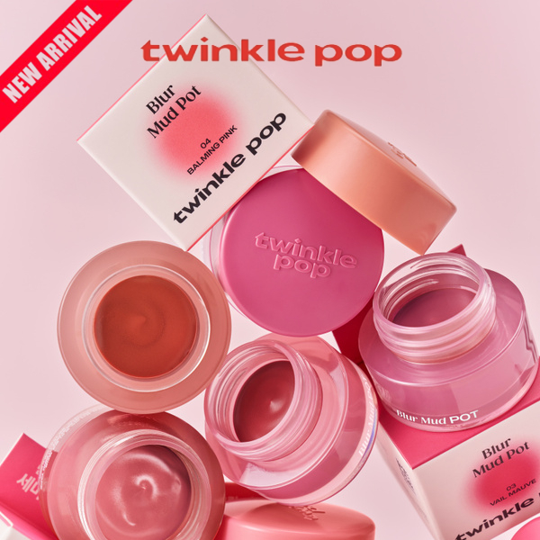[CLIOXTwinkle Pop] New Twinkle Pop Blur Mud Pot｜01 PINK TAPE / 02 PEACH ...