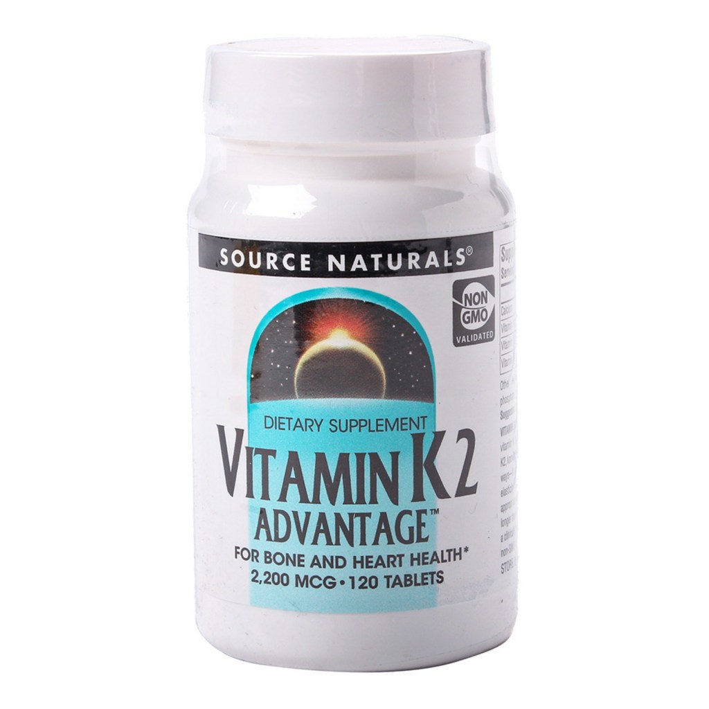 Source Naturals Vitamin K2 Advantage 2200 mcg Tablets, 120 Tablets, 1 ...