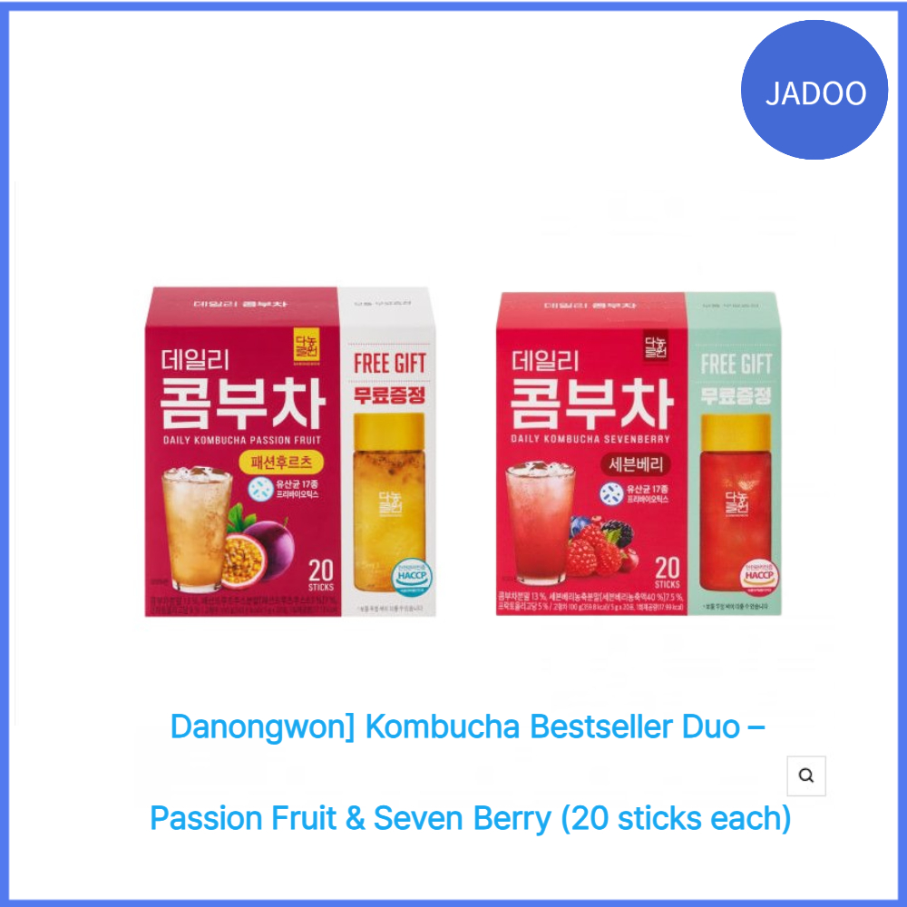 [Danongwon] Kombucha Bestseller Duo – Passion Fruit & Seven Berry (20 ...