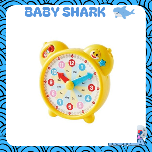 Pinkfong Baby Shark Sound Clock with Illustrated Time Learning Book ...