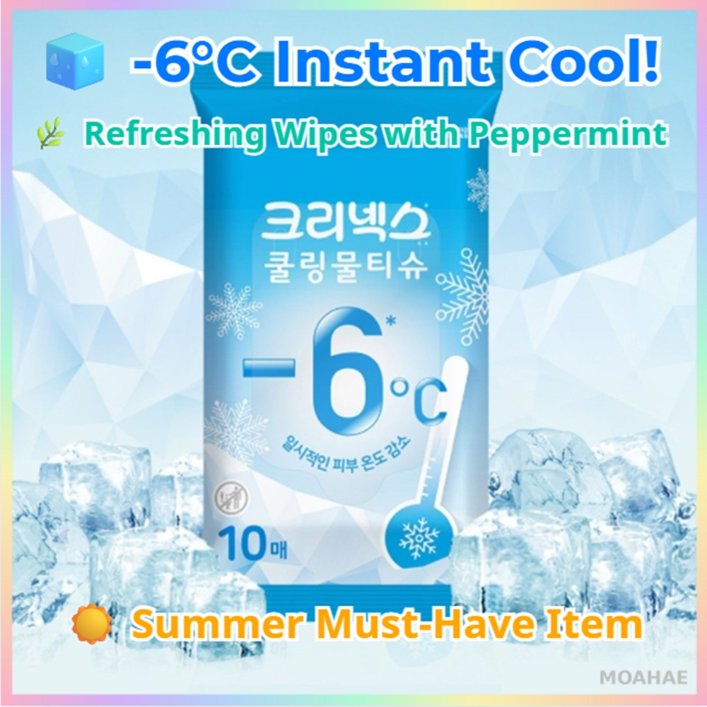 Cooling Peppermint Wipes – Instant -6°C Relief for Hot Skin (10 Sheets) | MOAHAE Select | Shopee ...