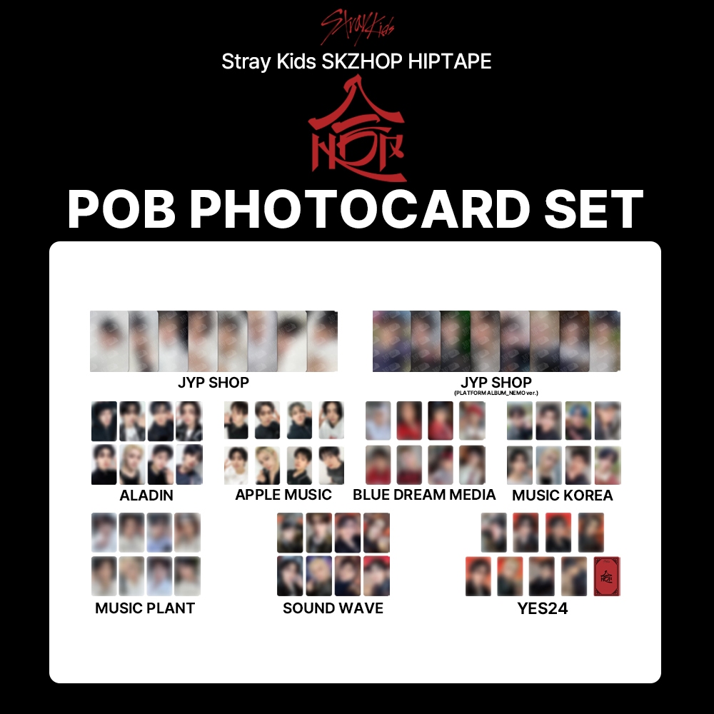 [POB] STRAY KIDS 合 HOP Official Site POB PHOTOCARD PC SKZ No Album | Shopee Philippines