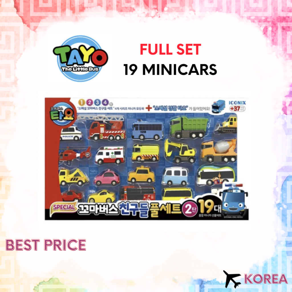 Tayo Minicar Full set (19 minicars) / Toys Tayo the little bus Tayo ...