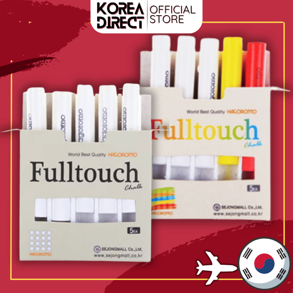 Hagoromo Fulltouch Color Chalk 1 Box 5 Pcs, White, 3 Colors | Shopee ...