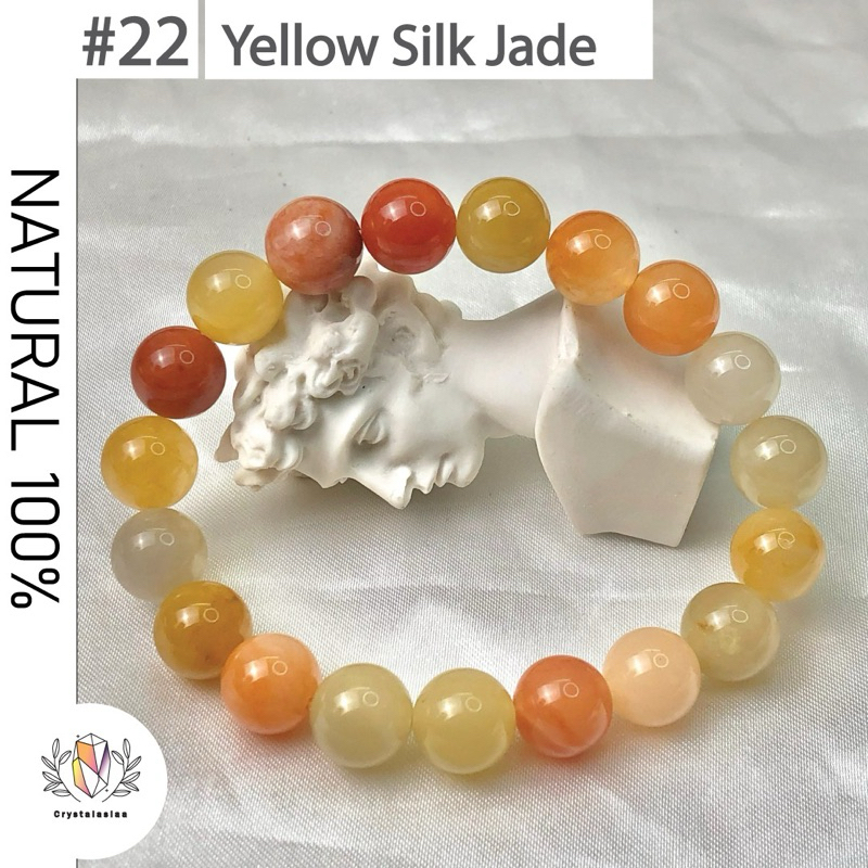 22 Gelang Krystal Batu Jed Sutera Kuning | Shopee Philippines