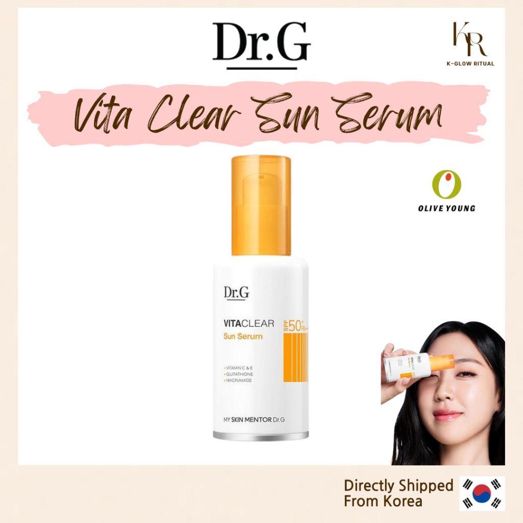 Dr.G, Sun Serum, Moisture Sunscreen, SPF50, Korean Skincare, Olive ...