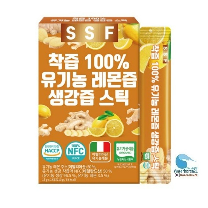 Korean NFC juice organic ginger juice lemon juice stick 15gx14bags ...