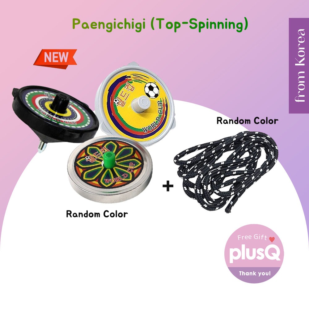 [Korean Traditional Game] (Top-Spinning) Paengichigi (1ea-Random Color ...