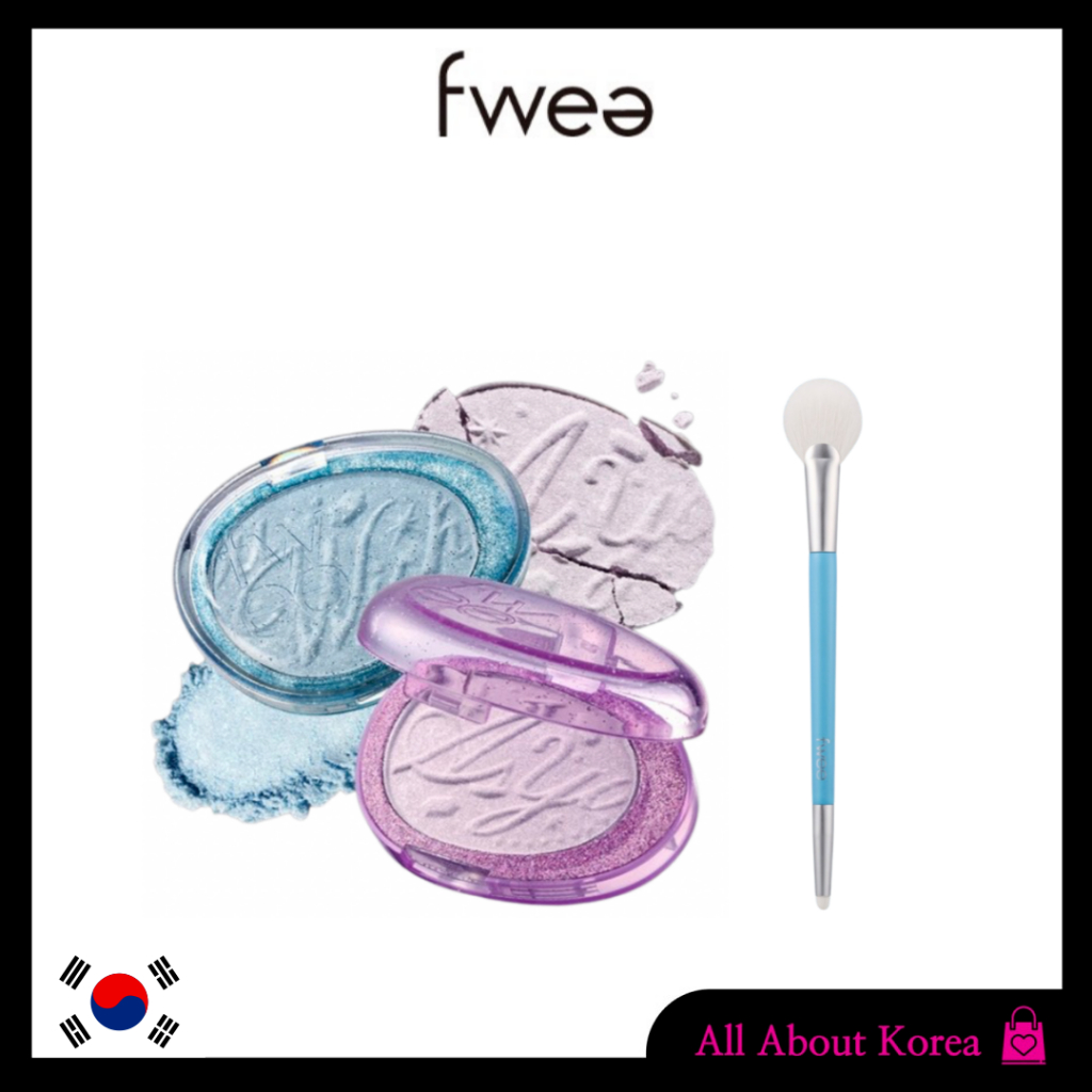 [FWEE]Glitz Stone Highlighter 12colors& Featherlike Dual Highlighter Brush | Shopee Philippines