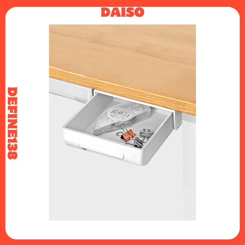 Daiso Small Adhesive Under-Desk Drawer | Shopee Philippines