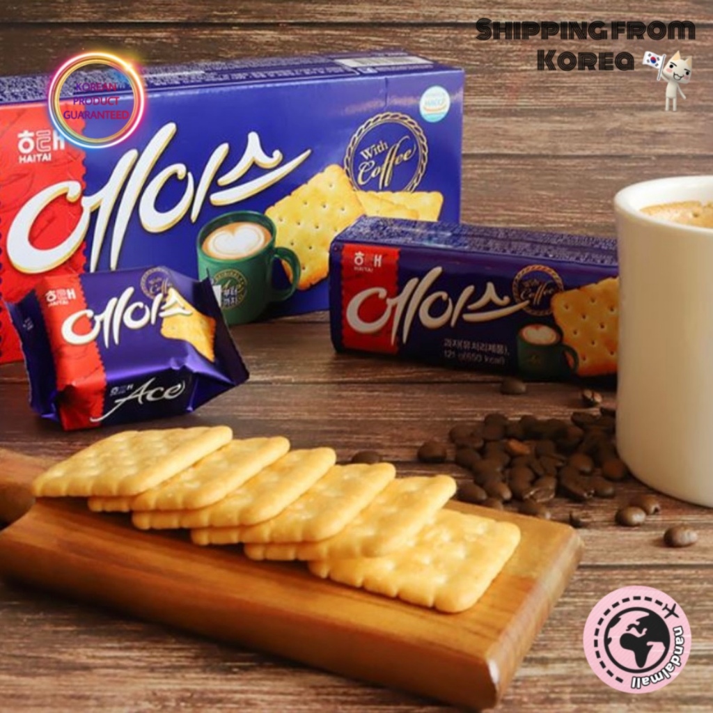 146_Haitai Ace Crackers 218g 2-Packs Korean Snack (that pair well with ...