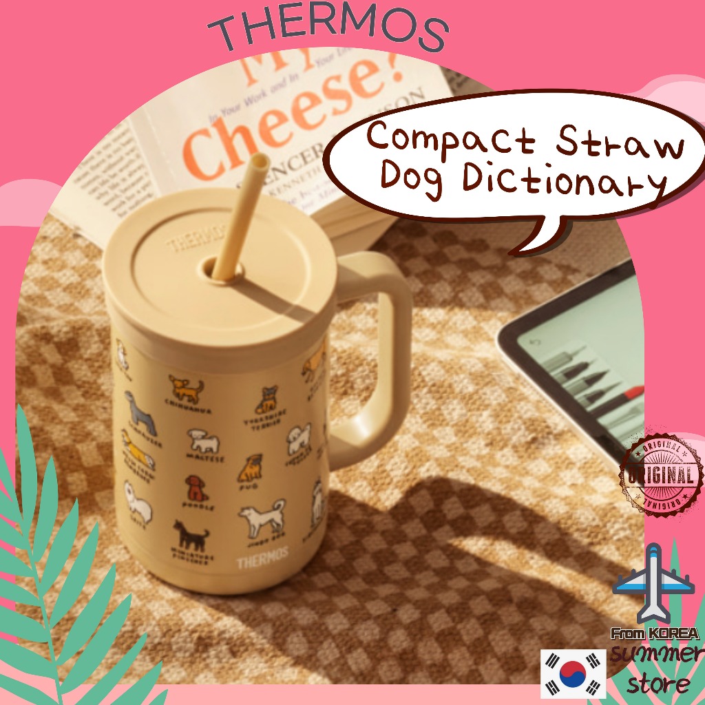 [4th RESTOCK!] [Thermos x Zero Per Zero] The Compact Straw Dog Dictionary Cup & Tumbler 600ml ...