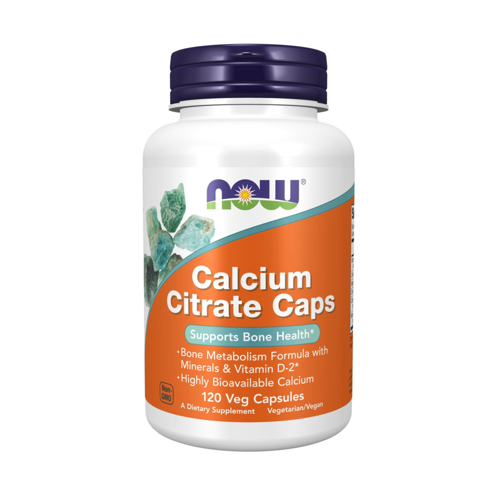 NOW Foods Calcium Citrate Veg Capsules - 120 Capsules Made in USA ...