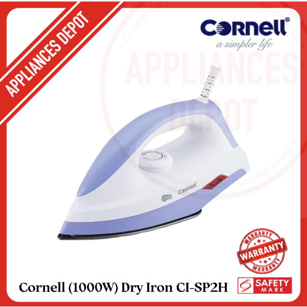 Cornell 1000W Electric Dry Iron CI-SP2H | CISP2H (1 Year Warranty ...