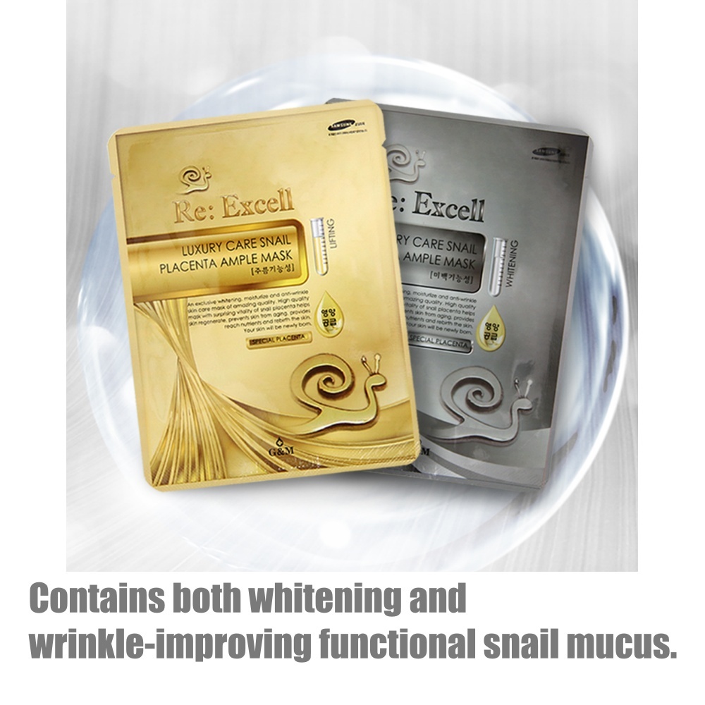 [Re-Excel] Mask Pack 40 Sheet Set Facial Whitening Session Pack ...