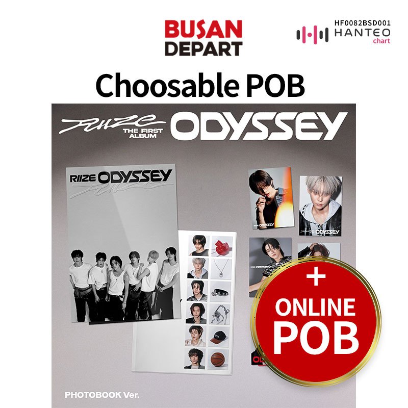 [Choosable POB]RIIZE The 1st Album [ODYSSEY] (PHOTOBOOK Ver.) | Shopee ...