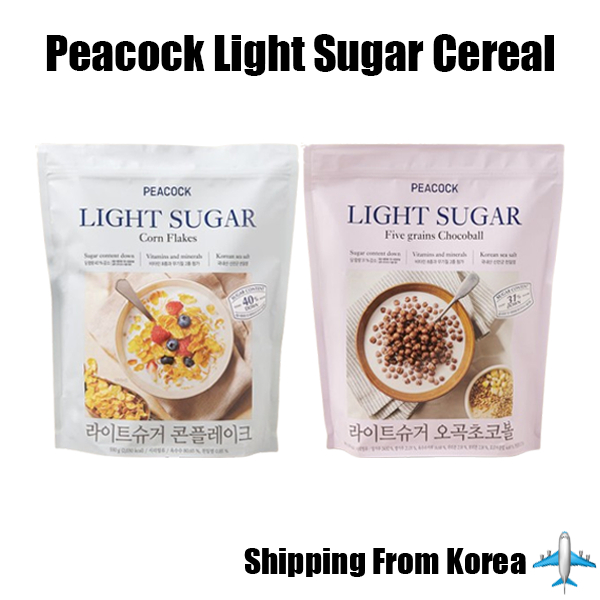 [Emart Peacock] Light Sugar Cereal｜Corn Flakes 530g / Multigrain Choco ...