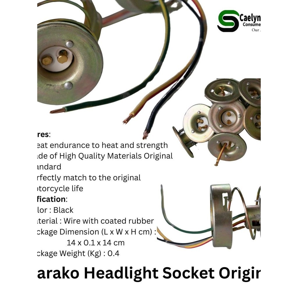 KAWASAKI Headlight Socket for Barako Japan Head Light Original Auto ...