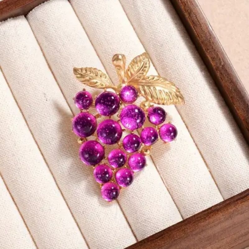 Grape Exclusive Premium Brooch / Grape Brooch / Unique Hijab Brooch ...