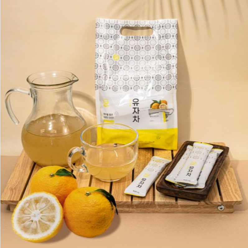 [Jeju Island] 햇살진 유자차 Jeju HaeSalJin Yuja Tea (Citron tea) 30sticks per ...