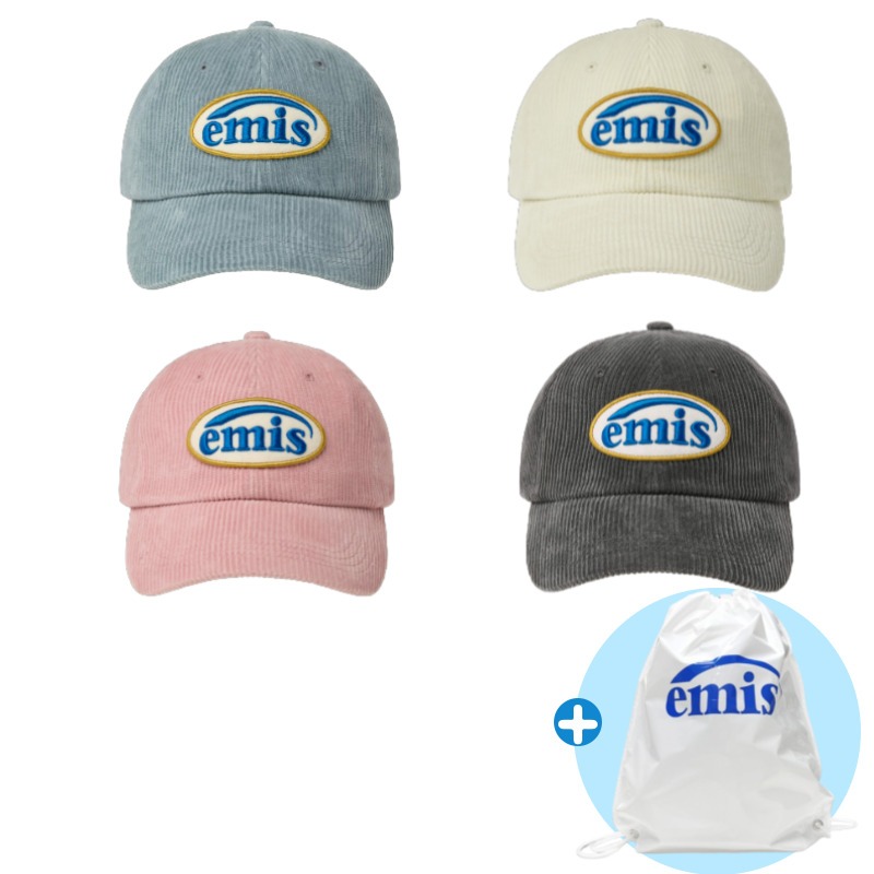 [Blackpink Jisoo Wearing]RENEWAL Emis CORDUROY WAPPEN BALL CAP(Ready Stock) | Shopee Philippines