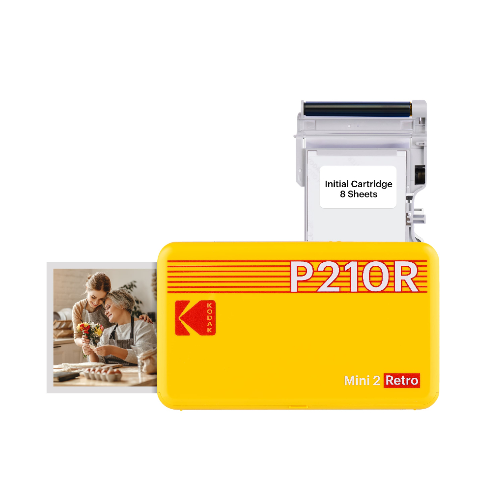 KODAK Mini 2 Retro Portable Photo Printer (2.1x3.4 inches) with 8 ...