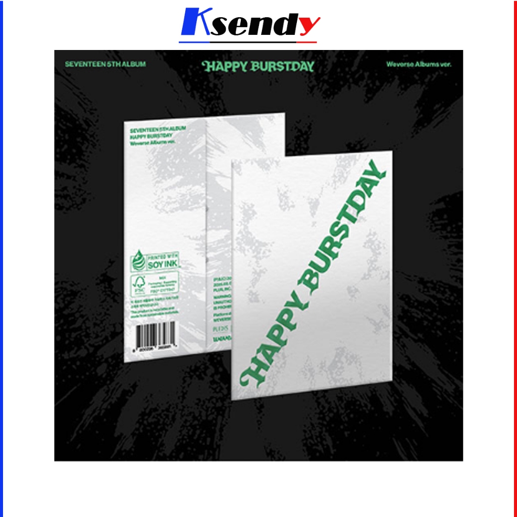 SEVENTEEN 5th Album [ HAPPY BURSTDAY ] Weverse Albums ver. | Shopee ...