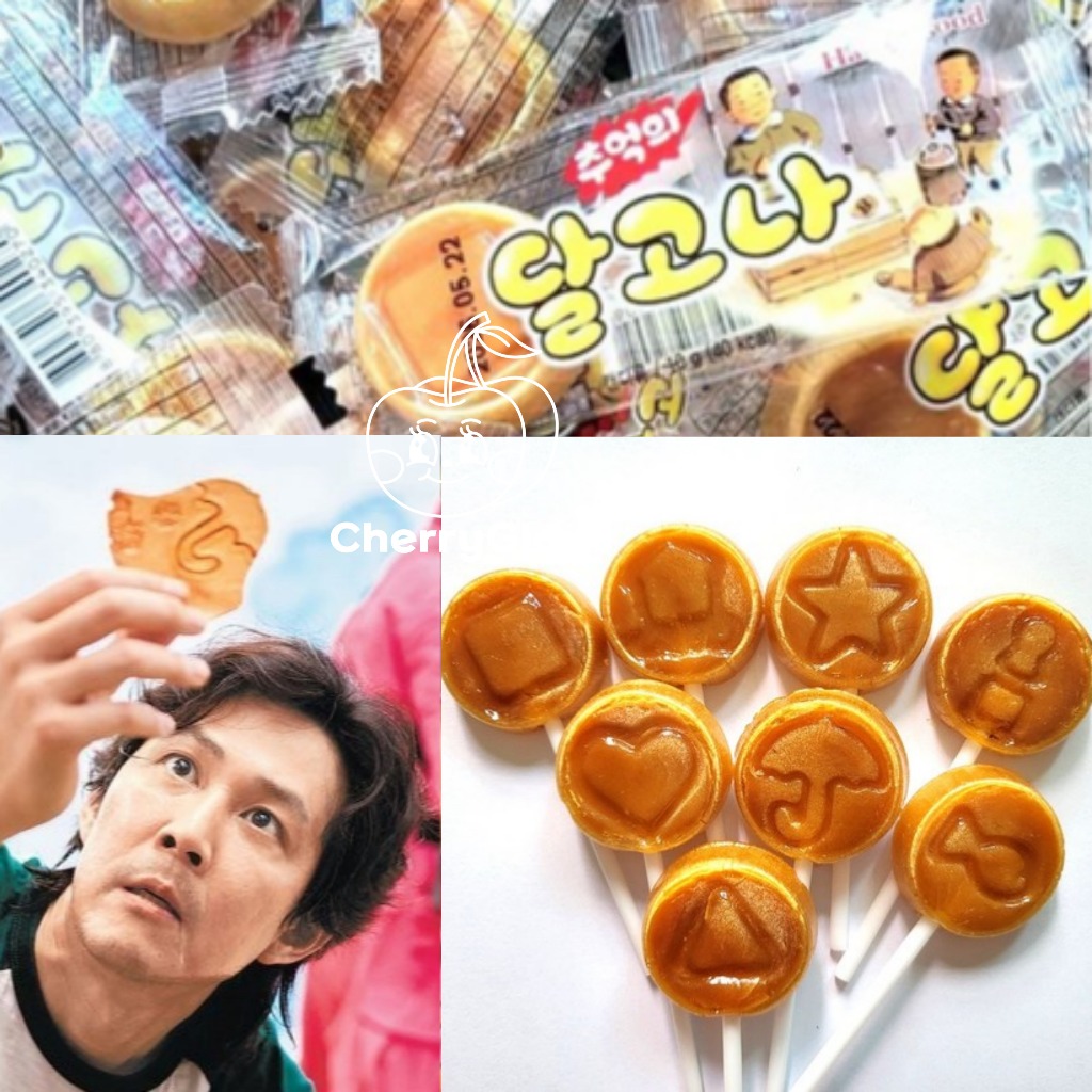 Squid Game Dalgona Candy (10~50 PCS) Korean Sugar Honeycomb Toffee | Shopee Philippines