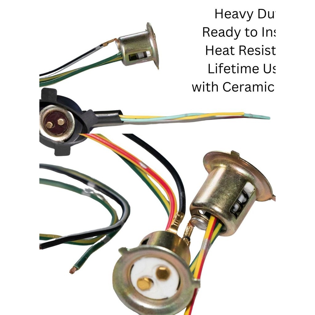 Headlight Socket Small for Motorcycle Auto Wire TMX Wave XRM Universal ...
