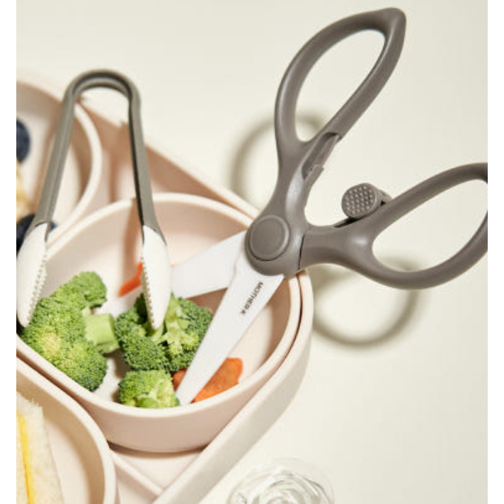 Mother-K Ceramic Baby Food Scissors Set | Portable with Case | Feeding ...