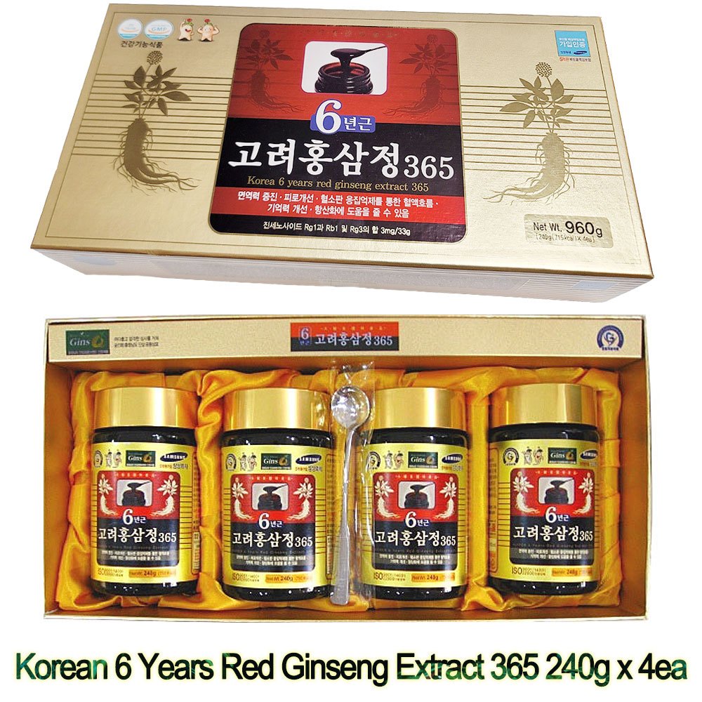Korean 6 Years Red Ginseng Extract 365, 240g x 1ea oe 240g x 2ea or 240g x 4ea | Shopee Philippines