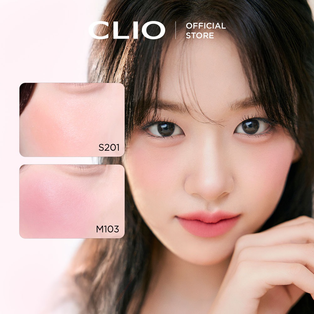 [CLIO] Essential Blush Tap (Matte and Shear texture, moist powder ...