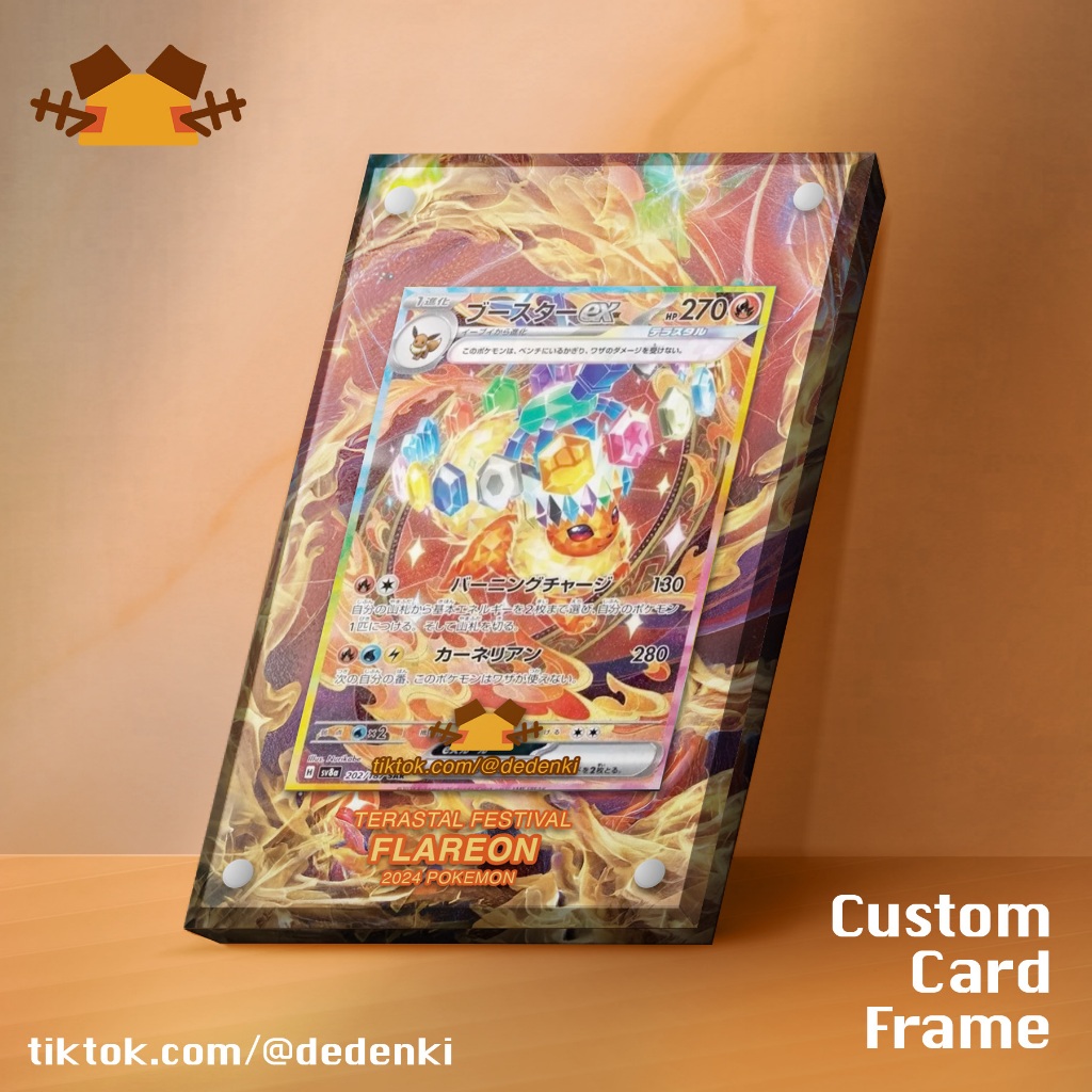Flareon SAR Terastal Festival Custom Card Frame | Shopee Philippines