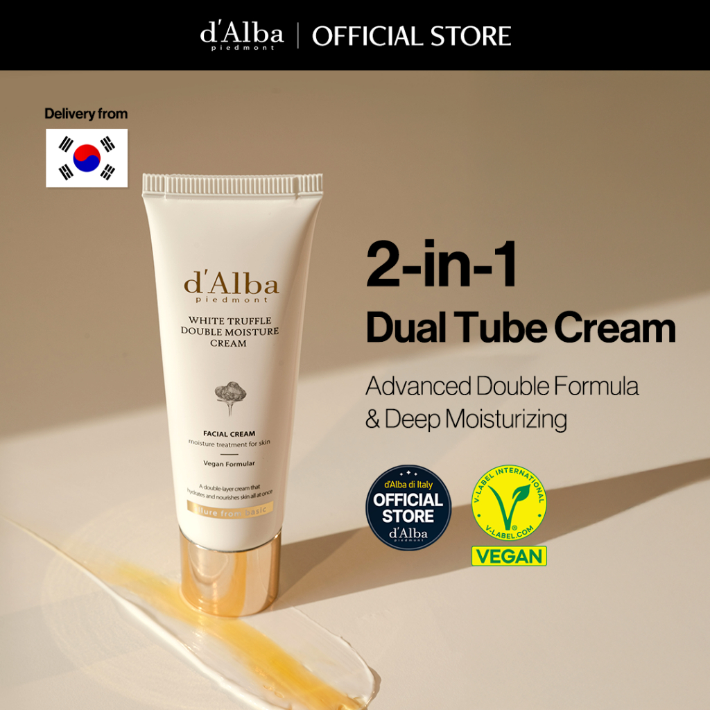 [d'Alba Official] Double Moisture Cream 60ml, Vegan, Intensive Skin ...