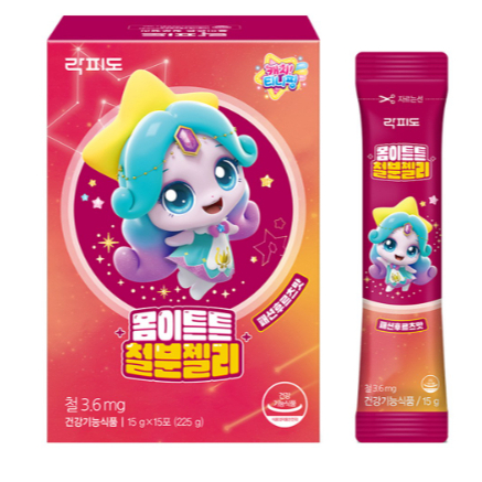 [Rockpido] Strong Body Iron Jelly, 15p, 225g, 1 Pack, Kids, Catch Teenieping | Shopee Philippines
