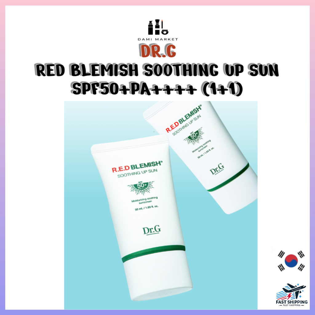 Dr.G Red Blemish Soothing Up Sun SPF50+ PA++++ 50ml (1+1 Special Set) | Shopee Philippines