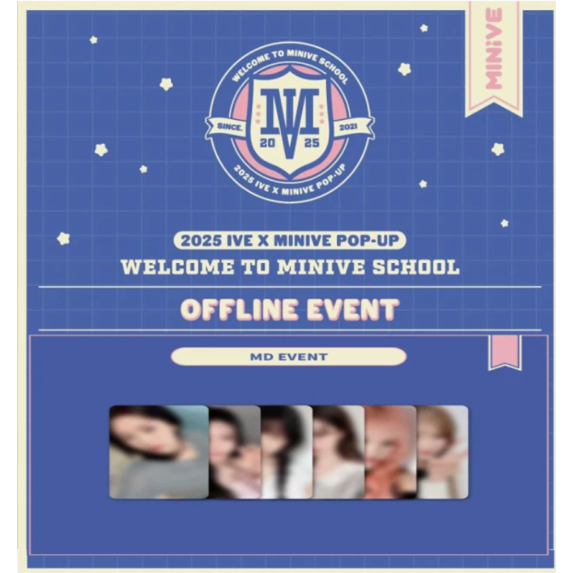 [OFFLINE] IVE x MINIVE POP-UP STORE MINIVE SCHOOL in SEOUL MD EVENT PHOTOCARD | Shopee Philippines