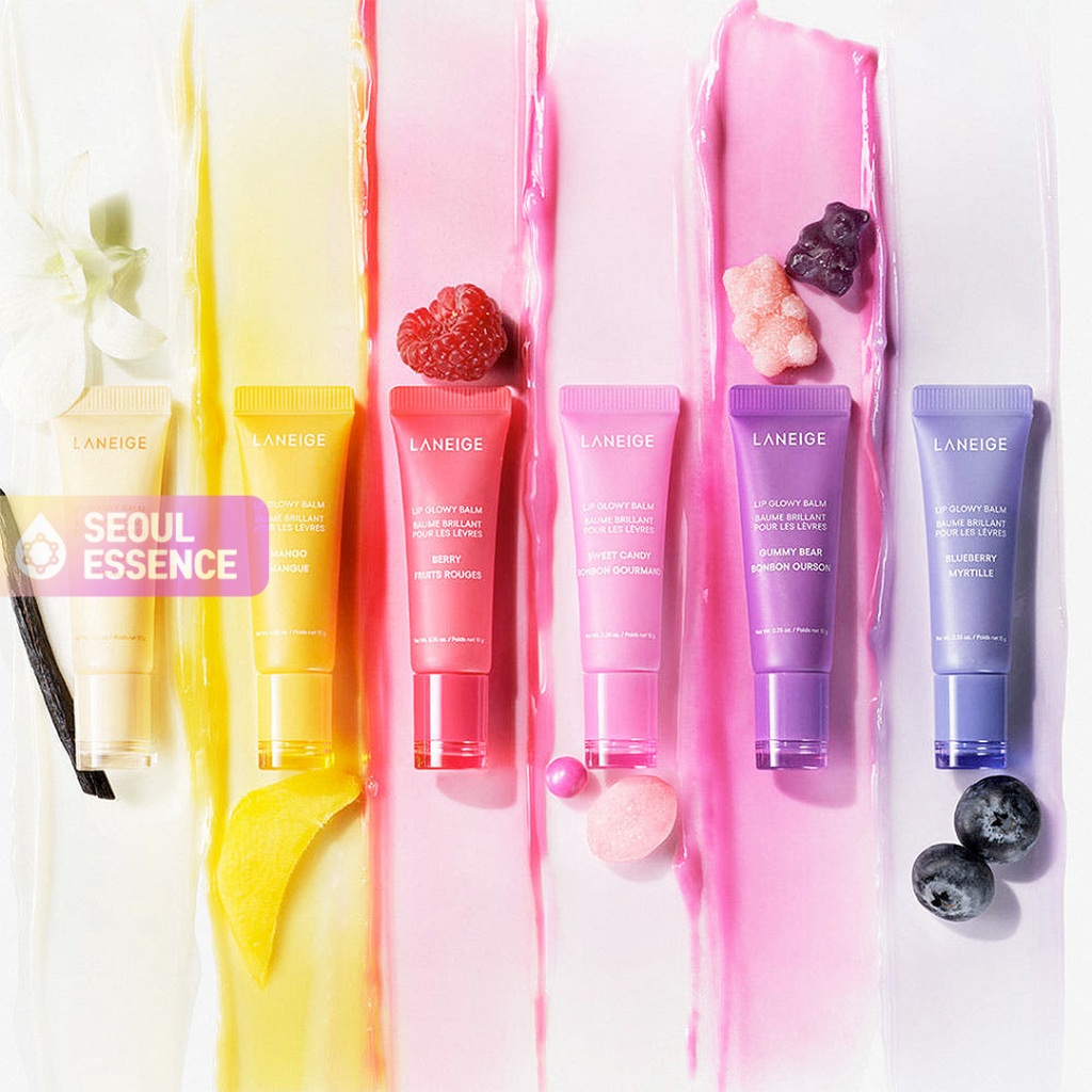 LANEIGE Lip Glowy Balm 10g (Berry, Gummy Bear, Sweet Candy, Vanilla ...