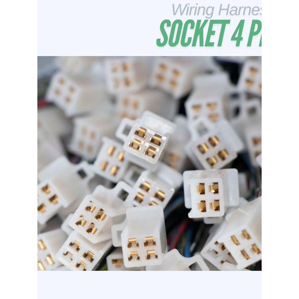 CDI 4 Pin for motorcycle (Male Female socket Set for Wiring) with ...