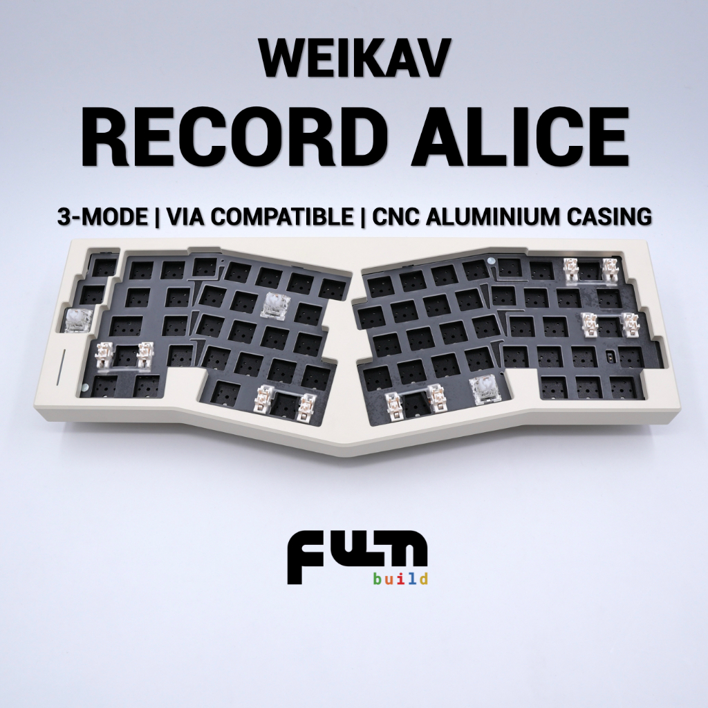 WEIKAV Record Alice Keyboard Barebones Kit | Alice Layout | CNC ...