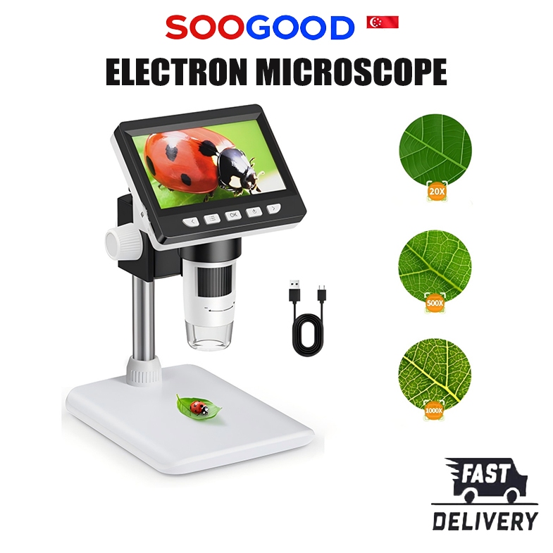Electron Microscope Digital Microscope Magnification LED Rechargeable ...