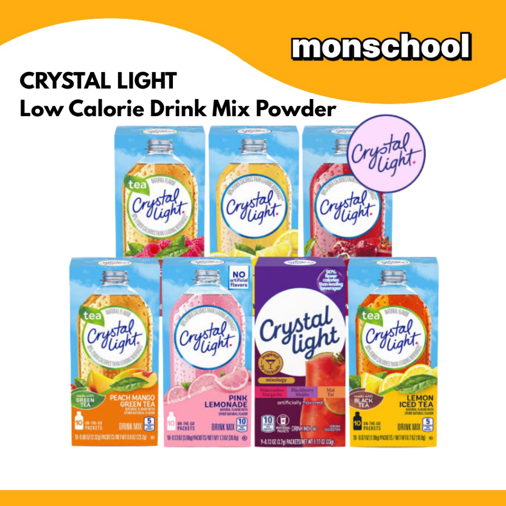 CRYSTAL LIGHT Low Calorie Drink Mix Powder 10T | Water Flavor Enhancer ...